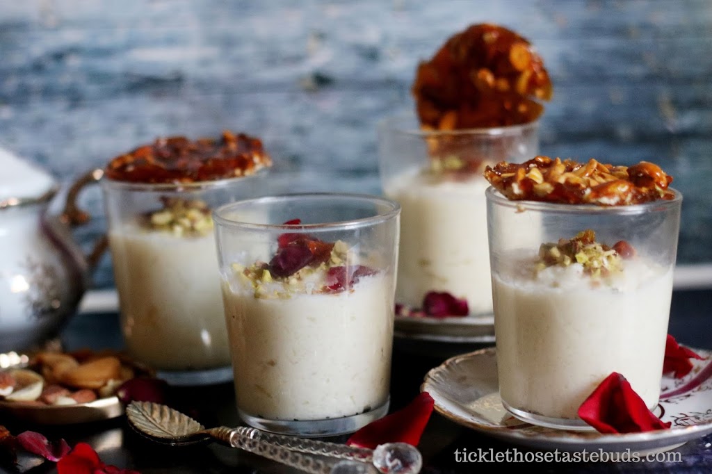 Firni - Pakistani Rice Pudding with Nutty Caramel Discs | Tickle Those ...