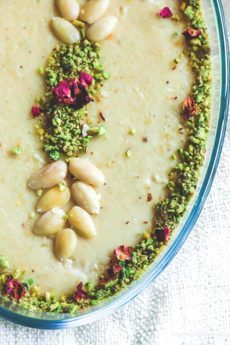Almond and Rice Pudding (Pakistani Badam Kheer) | Tickle Those Taste Buds