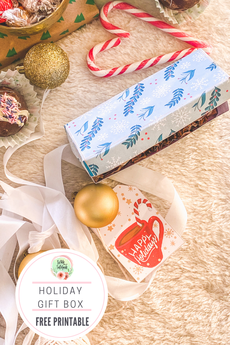 Holiday Gift Box Free Printable | Tickle Those Taste Buds